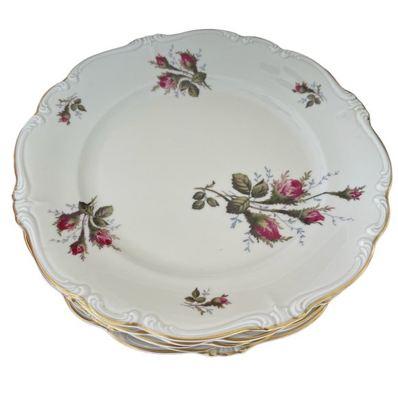 Rosenthal | Dining | Set Of 6 Rosenthal Pompador Moss Rose Design China ...